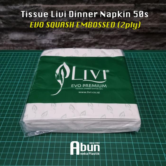 Jual Tissue Livi Dinner Napkin Evo Squash Embossed Isi 50s - Jakarta ...
