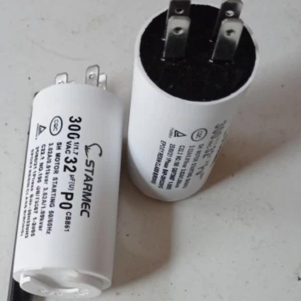 Jual Kapasitor Starting 32uF 300 VAC Capasitor 32 Mikro 300 VAC ...