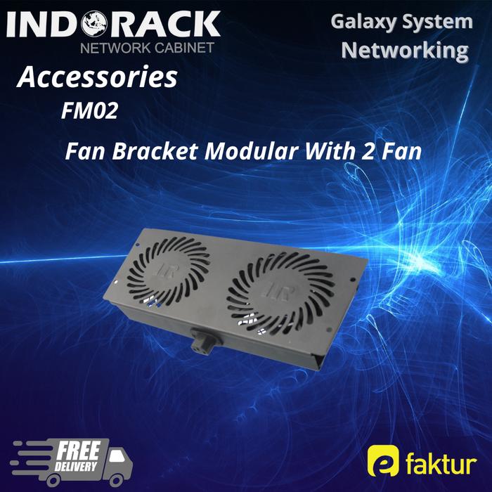 Jual Fan Bracket Modular 2 Fan Kipas Rack Rak Server FM02 - Kota ...