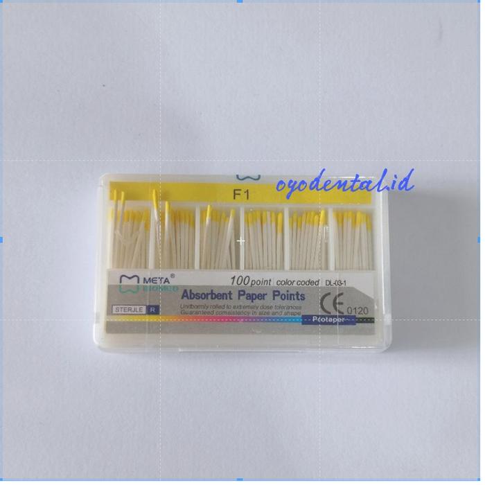 Jual Dental Paper point F1 F2 F3 assorted / paper point protaper - F1 ...