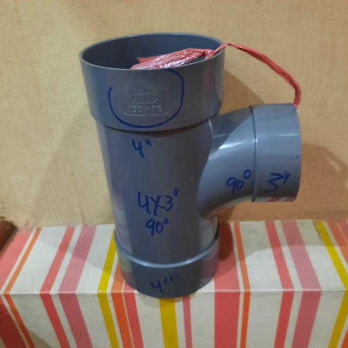 Jual large radius tee 4" x 3" 90 derajat / Tee Y 4" X 3" LANGGENG PVC D - Jakarta Utara ...