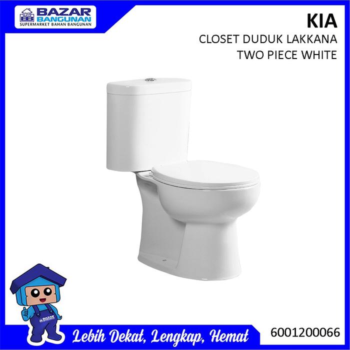 Promo CLOSET / KLOSET / TOILET DUDUK KIA KW1 LAKKANA TWO PIECE WHITE Cicil 0% 3x - Kota Bekasi ...