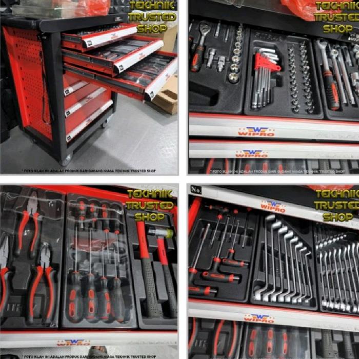 Jual original !WIPRO Tool set tool box 143 pcs 7 susun Perlengkapan bengkel - Jakarta Utara ...
