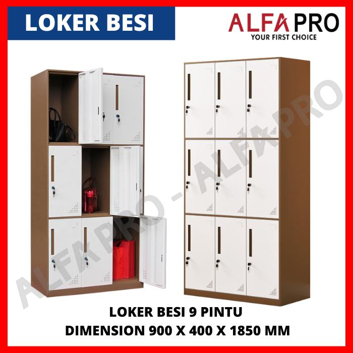 Jual Loker besi Locker Besi 9 Pintu - Lemari Locker Besi Murah - Kota ...