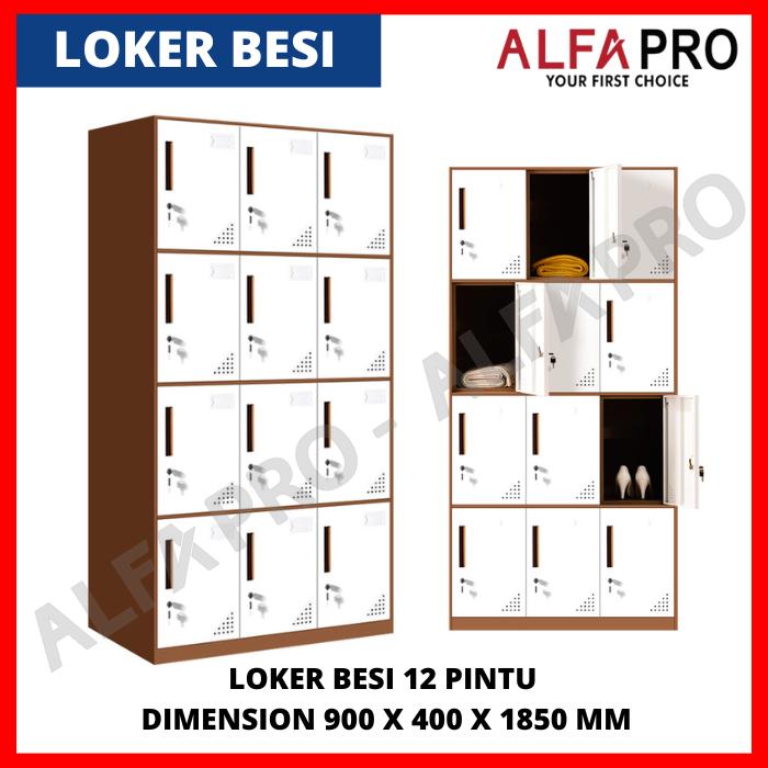 Jual Loker besi Locker Besi 12 Pintu - Lemari Locker Besi Murah - Kota ...