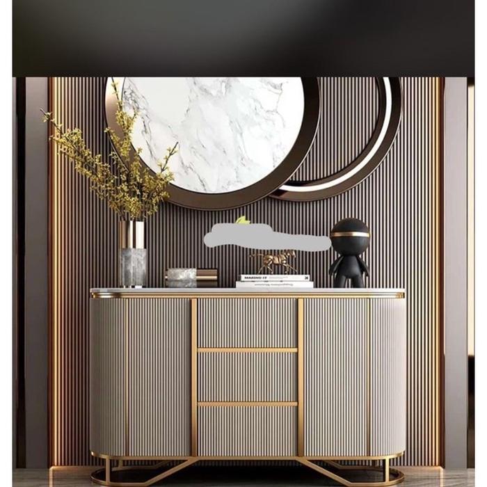 Jual BUFET CREDENZA SALUR MODERN KAKI BESI / BUFET DUCO MINIMALIS - Kab ...