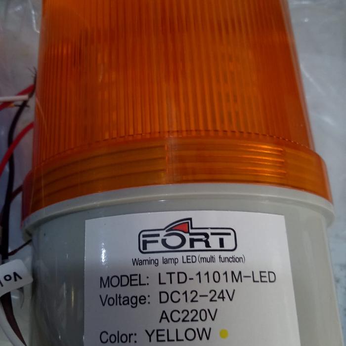 Jual lampu rotary sirine buzzer warning light - Kuning, 4" - Jakarta ...