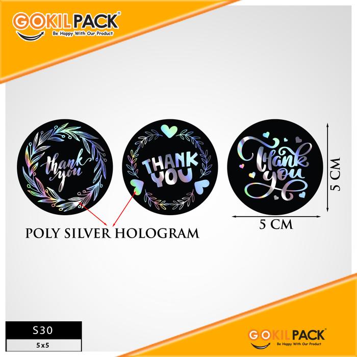 Jual Sticker Segel|Sticker Sealer |Sticker Hologram|Sticker Thank You ...