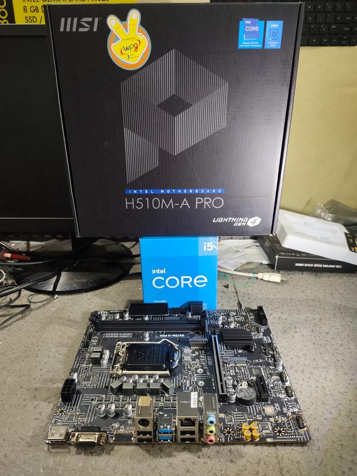 Jual Paket Processor Core i5-11400 Intel tray + Fan + Mobo MSI H510M-A ...