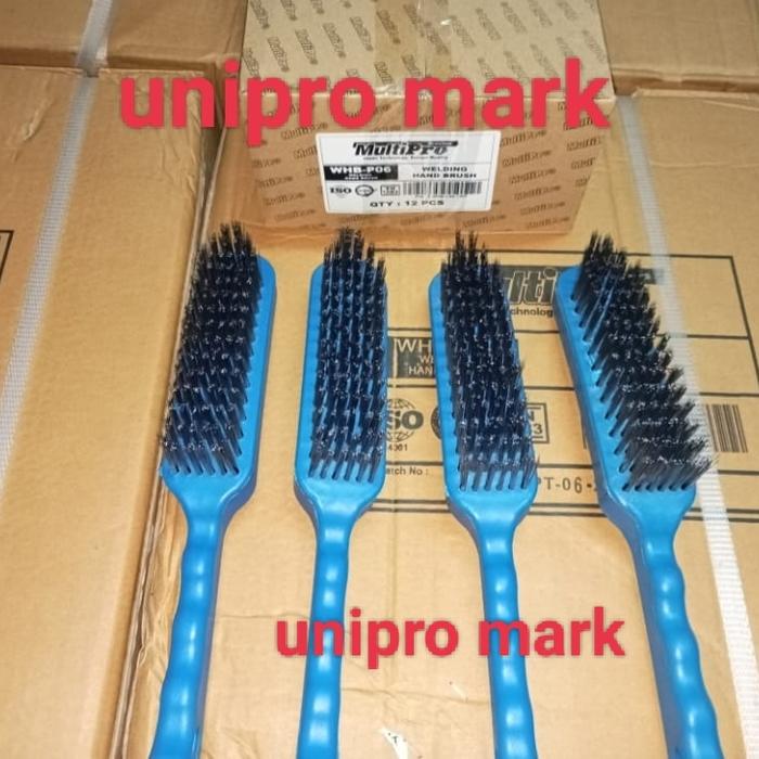 Jual SIKAT GAGANG PLASTIK BAJA WHB-P06 WELDING BRUSH 6 BARIS MULTIPRO ...