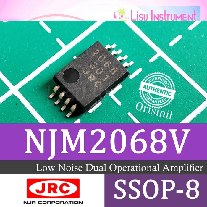 Jual NJM2068V 2068 JRC2068 Low Noise Dual Operational Amplifier SSOP-8 ...