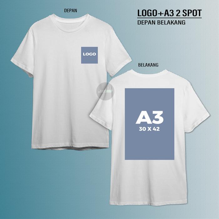 Jual Kaos Custom Satuan Desain Suka Suka Full Color Sablon DTF - LOGO+A3, 4XL - Jakarta Pusat ...