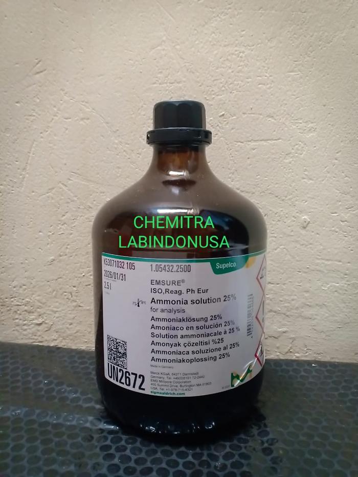 Jual MERCK 105432 AMMONIA SOLUTION 25% CAP 2.5 L LARUTAN AMONIA - Kab ...