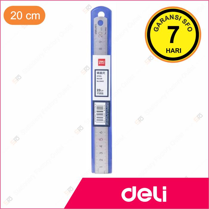 Jual Penggaris Besi Deli 20cm (No.8462) - Kota Semarang - Stationery F ...