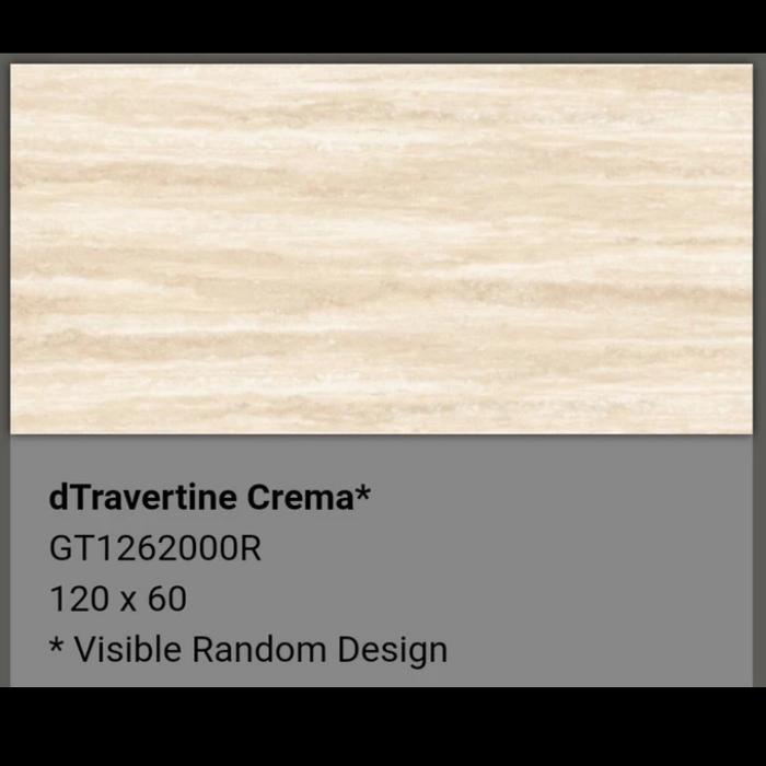 Jual ROMAN GRANIT 120x60 DTRAVERTINE CREMA GT1262000R GRADE B - Kota ...