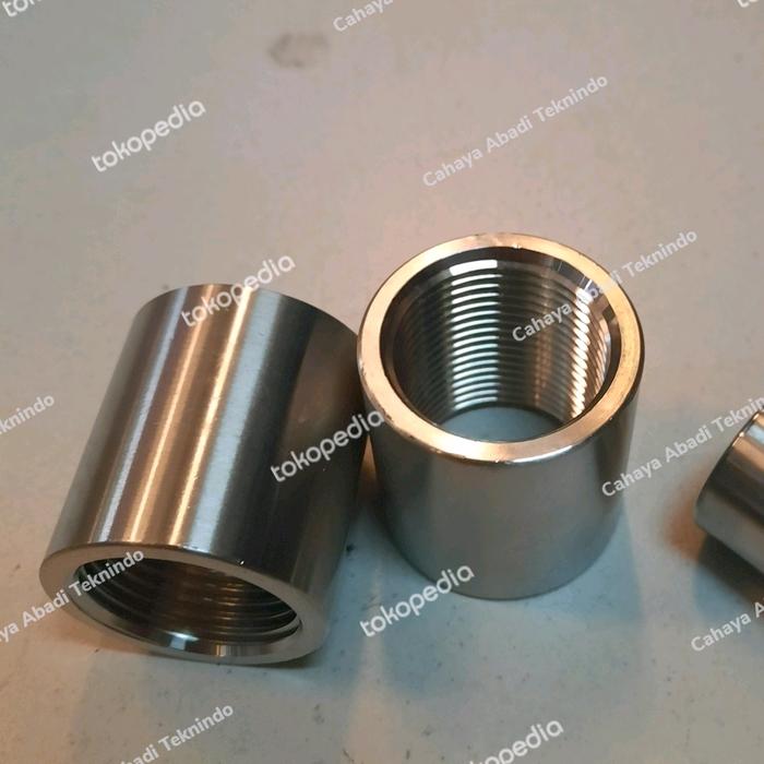 Jual Socket stainless class 1000 drat 1"inch / Coupling ss304 - Jakarta ...