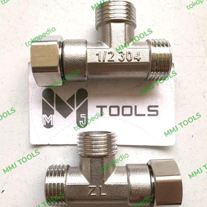 Jual Nepel T Stainless 1/2" - T nepel Shower/closet - Nepel Stainless ...