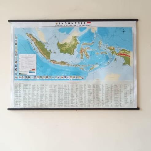 Jual Peta indonesia uk. 102x72cm peta dinding - Kota Tangerang - SARANA ...