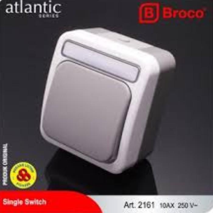 Jual Stop Kontak Tutup 2151 BROCO Atlantic Single Socket Outlet Outdoor ...