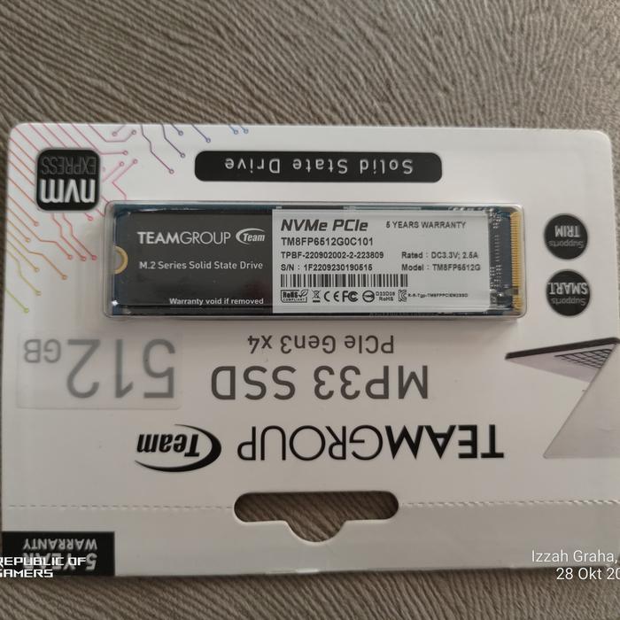 Jual SSD M2 NVME 512gb Team Elite Garansi ex ROG#Alienware#ssd#samsung# ...