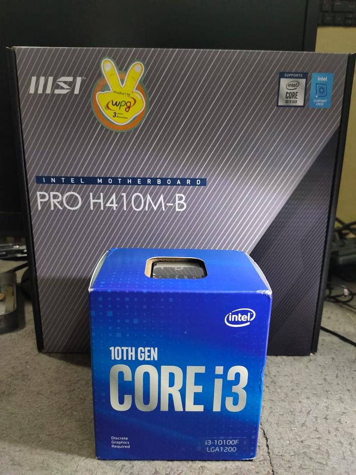 Jual Paket Processor Core i3-10100 Intel Tray + Fan + Mobo MSI H410M-B - Kota Medan - Laris IT ...