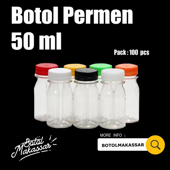 Jual Botol Plastik Permen 50 ml (isi :10 pcs) - Kota Makassar ...