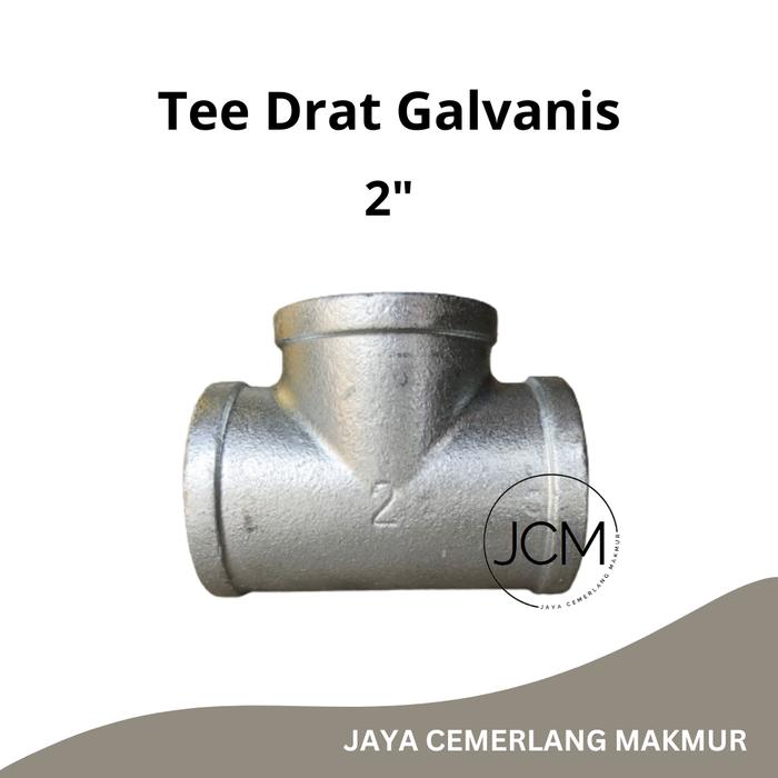 Jual Tee Drat Besi Galvanis 2" Inch / T Drat Besi Galvanized 2" Inch ...