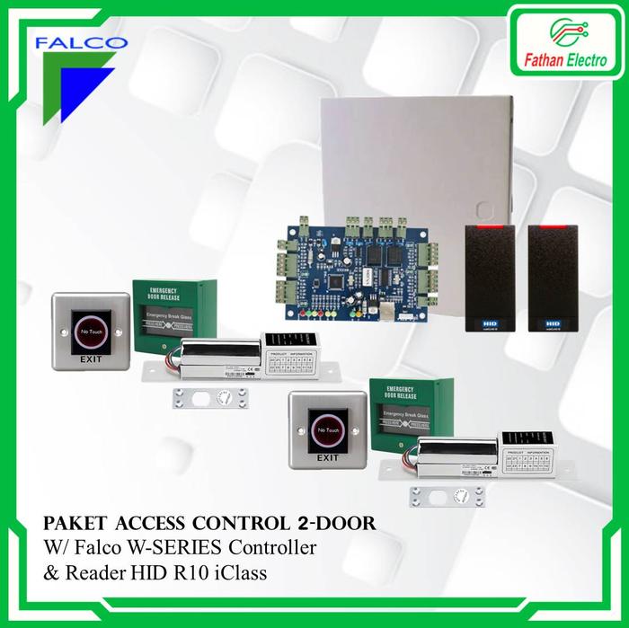 Jual Access Control Falco with Reader HID R10 - Paket 2 Door - Pintu ...