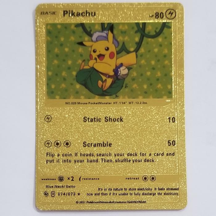 Jual Kartu Pokemon Pikachu Vmax V Evolution Mega GX Emas Gold Card ...