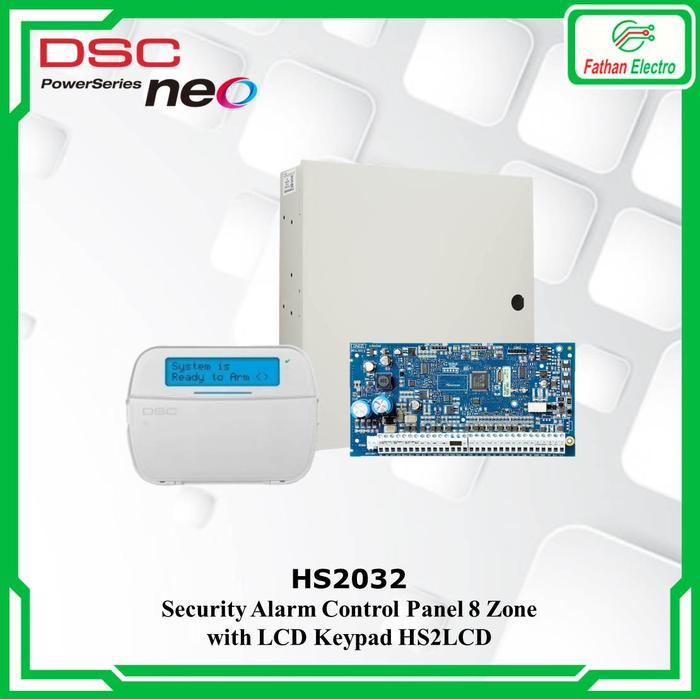 Jual Alarm Control Panel 8 Zone DSC Neo HS2032 + LCD Keypad - Kota ...