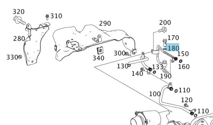 Jual N000000006513 Ring Besi Turbo m271 w204 w212 Original Mercedes ...