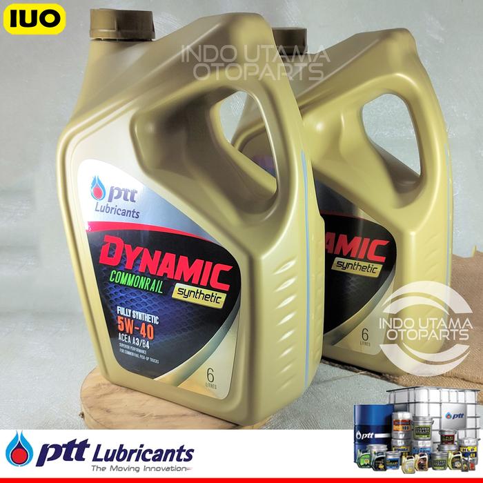 Jual Oli Diesel 5W40 PTT Dynamic Commonrail Full Synthetic 6L ACEA A3/B4 - Jakarta Utara - Indo ...