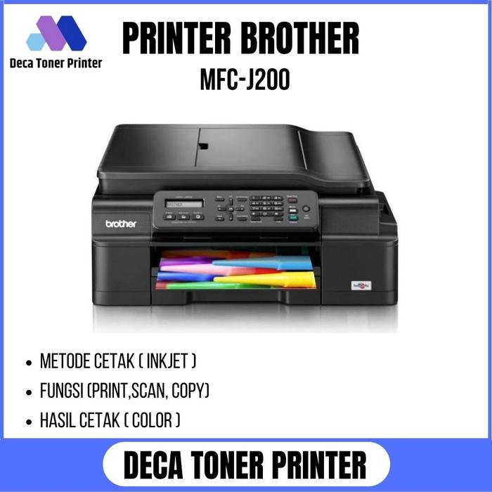 Jual Printer Brother MFC J200 (Print Scan Copy Adf fax) Second ...