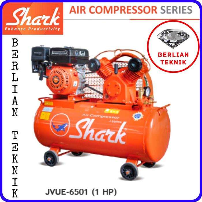 Jual Kompressor Angin Shark JVUE 6501 Air Compressor 1 HP + Engine ...