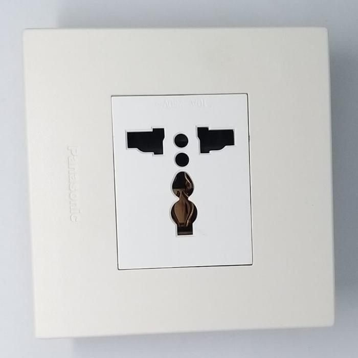 Jual Stop kontak faceplate outlet POWER UNIVERSAL frame panasonic ...