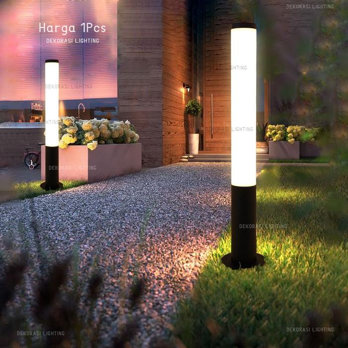 Jual Lampu standing bulat led 30W waterproof 100cm stand 1m taman ...