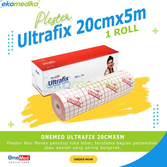 Jual Ultrafix 20cm x 5m Onemed / Plester Putih Penutup Luka Non Woven ...