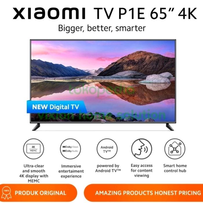 Jual XIAOMI TV P1E 65 INCH SMART ANDROID UHD 4K L65M7-7AID - Kota Depok - E-House28 | Tokopedia
