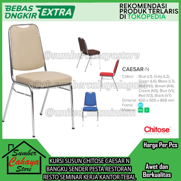 Jual KURSI SUSUN CHITOSE CAESAR N BANGKU SENDER SANDARAN PESTA TANPA ...