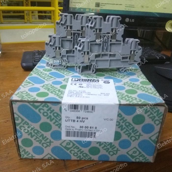 Jual Terminal Block Phoenix Contact UTTB 4 /UTTB4 UTTB4 3000610 ...