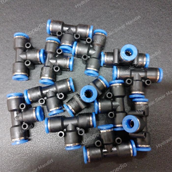 Jual PUT 06-00 HPC Fitting Sambungan Angin T selang 6mm - Jakarta Barat - Hydraulic Sinar ...