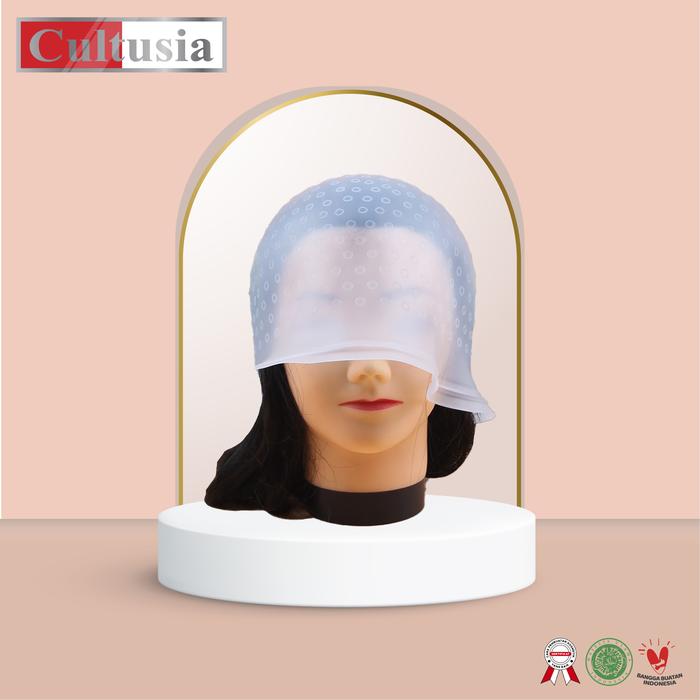 Jual Topi Semir Cat Rambut / Highlight Profesional Silikon Reusable ...