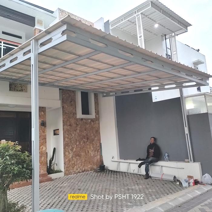 Jual kanopi baja ringan atap alderon single - Kota Bekasi ...