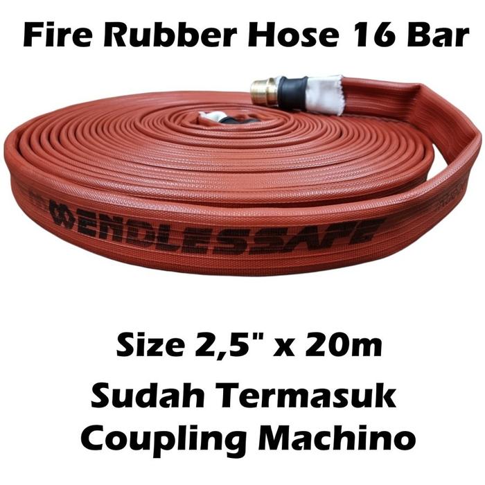 Jual Selang Pemadam Hydrant / Fire Hose Rubber Merk Endlessafe 2,5 x ...