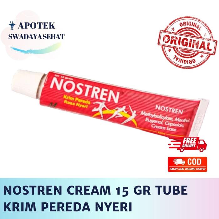 Jual Nostren Cream 15gr mengatasi keseleo/nyeri otot/nyeri sendi - Kab ...