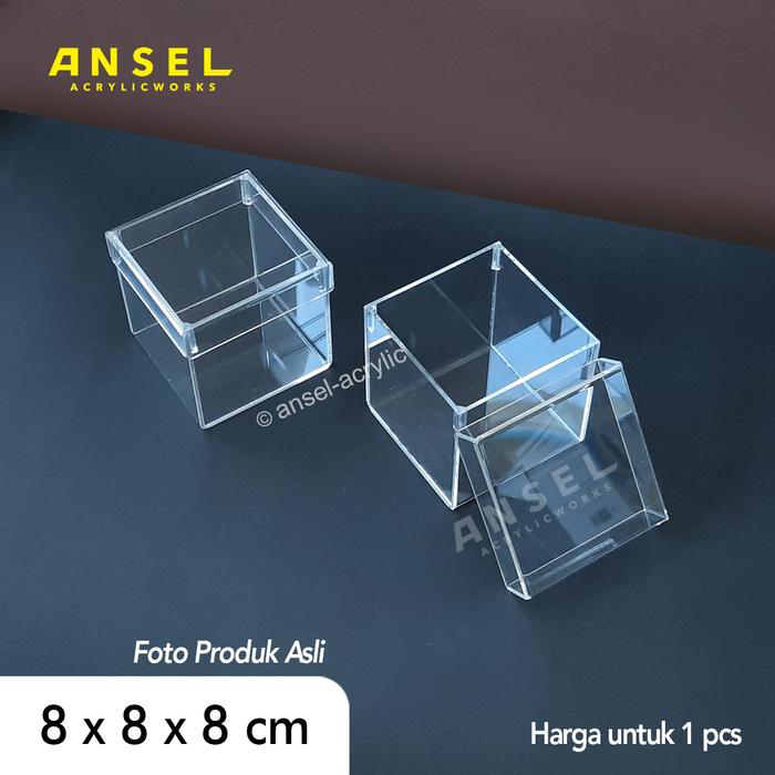 Promo Box Akrilik Multifungsi 8x8x8 cm - Kotak Hadiah Kado, Dekor ...