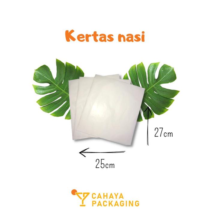 Jual KERTAS BUNGKUS NASI / KFC / KEBAB / BURGER / KERTAS NASI KFC 25X27 ...