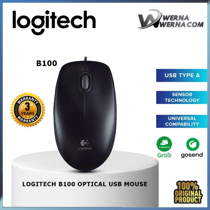 Jual LOGITECH MOUSE USB KABEL B100 ORIGINAL - Jakarta Pusat - Werna ...