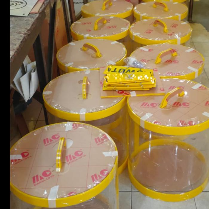 Jual Tabung Aquarium Es Buah Acrylic 40x40 Bulat Wadah Minuman Akrilik ...