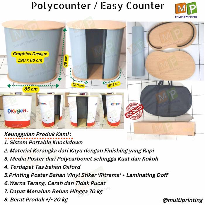 Jual Meja Pameran-Meja SPG-Polycounter-Easy Counter-Pop Up Booth-Kiosk ...